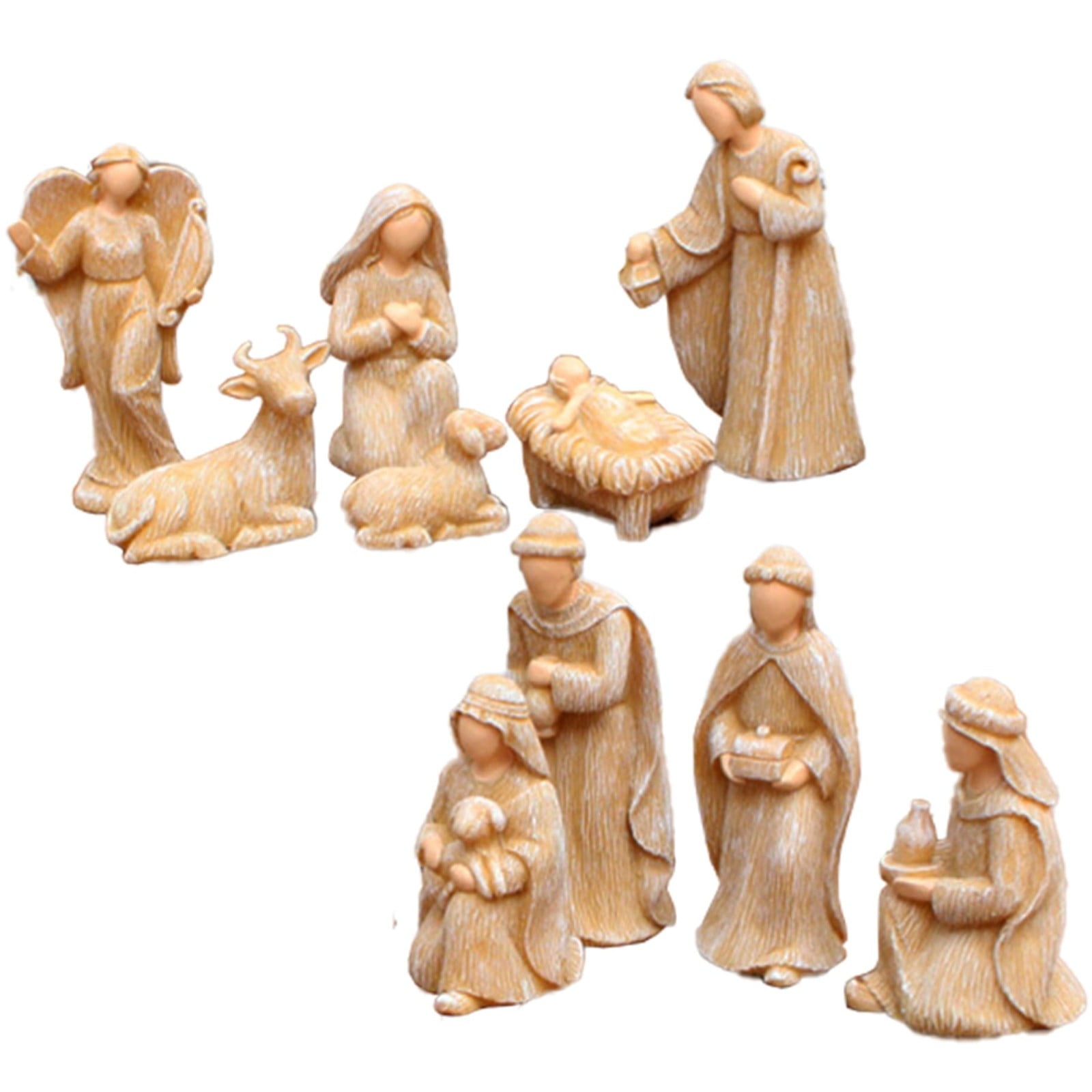 Nativity Set, 10pcs/Set Resin Nativity Scene Figures Set, Nativity ...