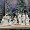 Wonder Garden 12.5 INCH Lighted Nativity Set Figurines with Moss ...