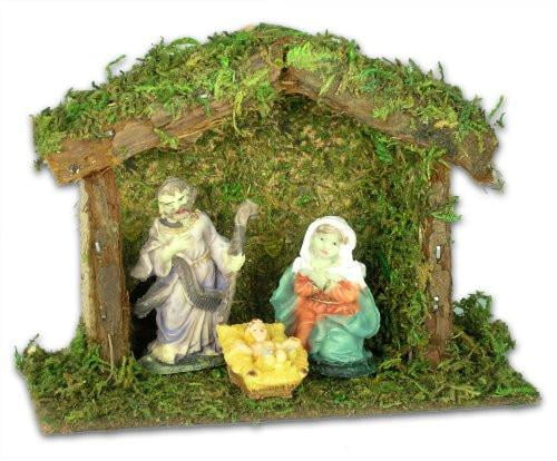 Nativity Set Creche with Mary Joseph and Jesus - Walmart.com