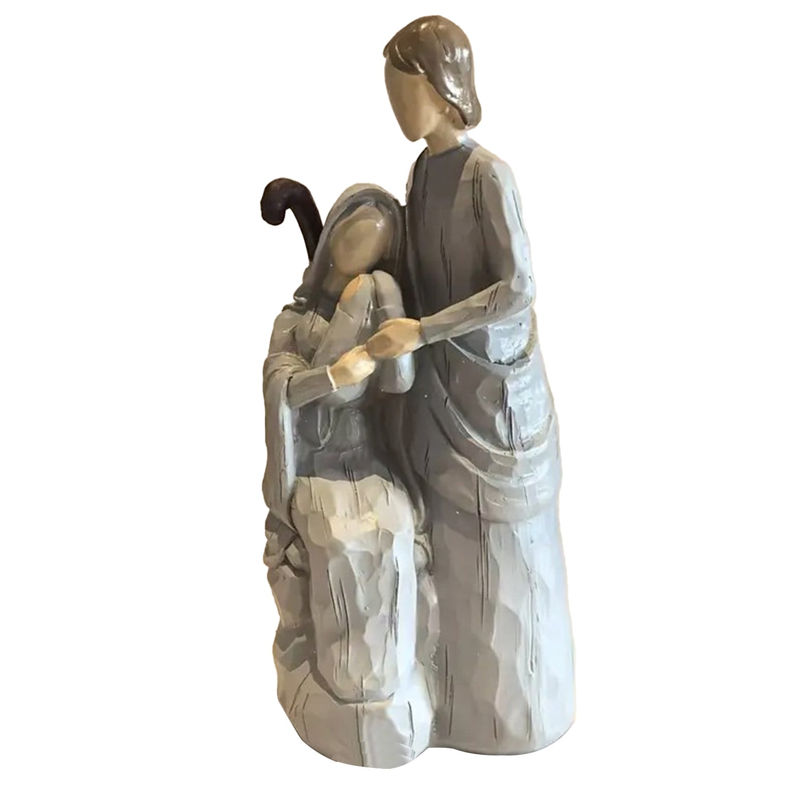 Nativity Set Holy Family Statue - 8.1 inch Handcrafted Christmas ...