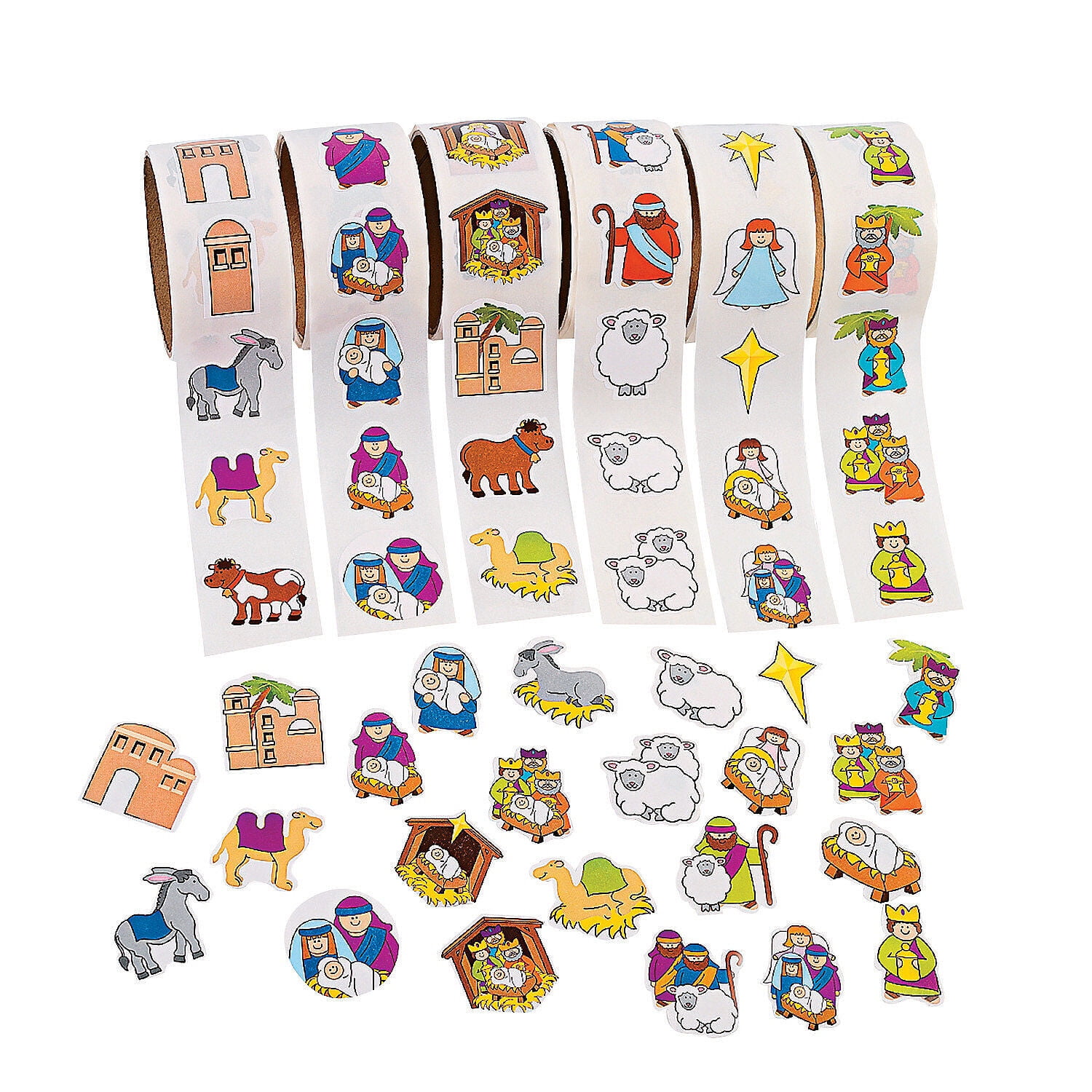 Nativity Stickers On A Roll, Stationery, 6 Pieces - Walmart.com