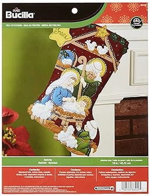 Nativity Stocking Felt Applique Kit, 18" Long - Walmart.com