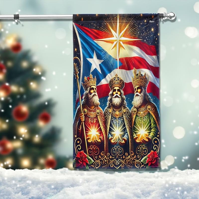 Nativity Three Wise Men We Three Kings Jesus Christ Christmas Flag ...