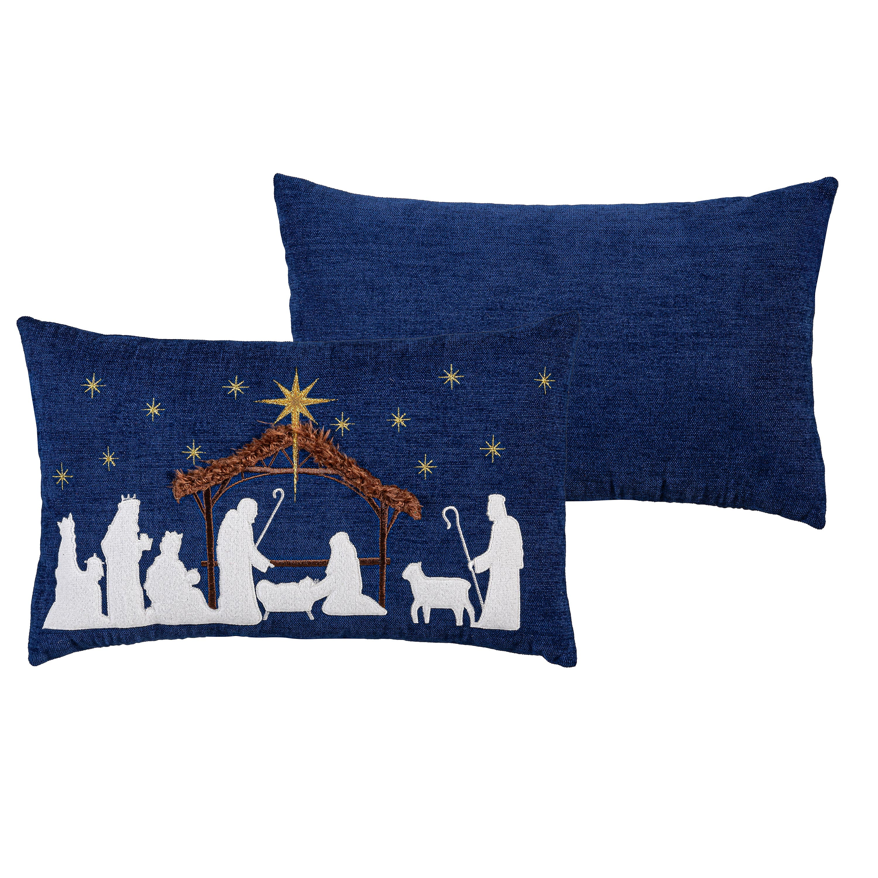 Nativity Throw Pillow Nativity Lumbar Pillow, 16"L x 10"H - Walmart.com