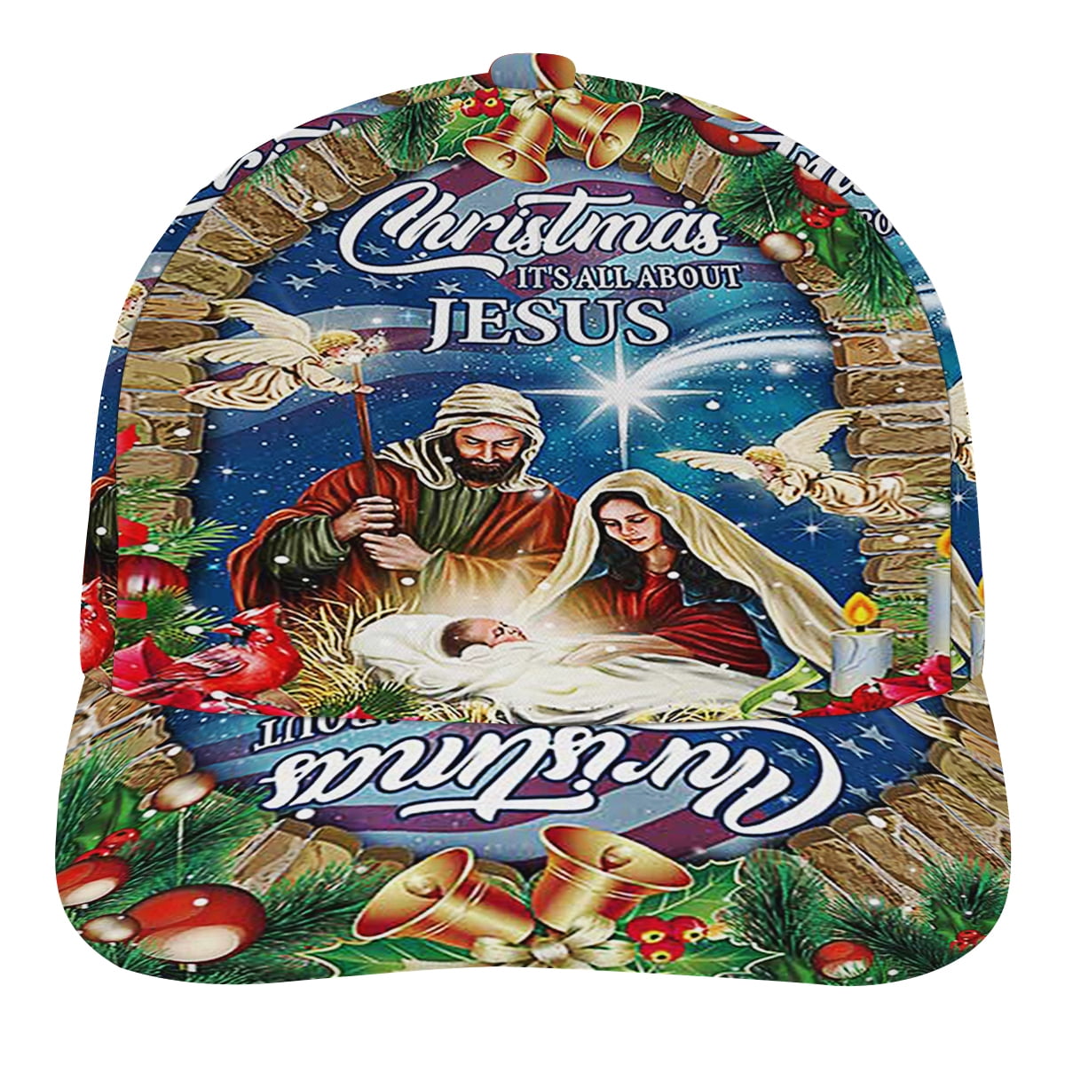 Nativity of Jesus ChriStas ChriStas It's All About Jesus baseball cap ...