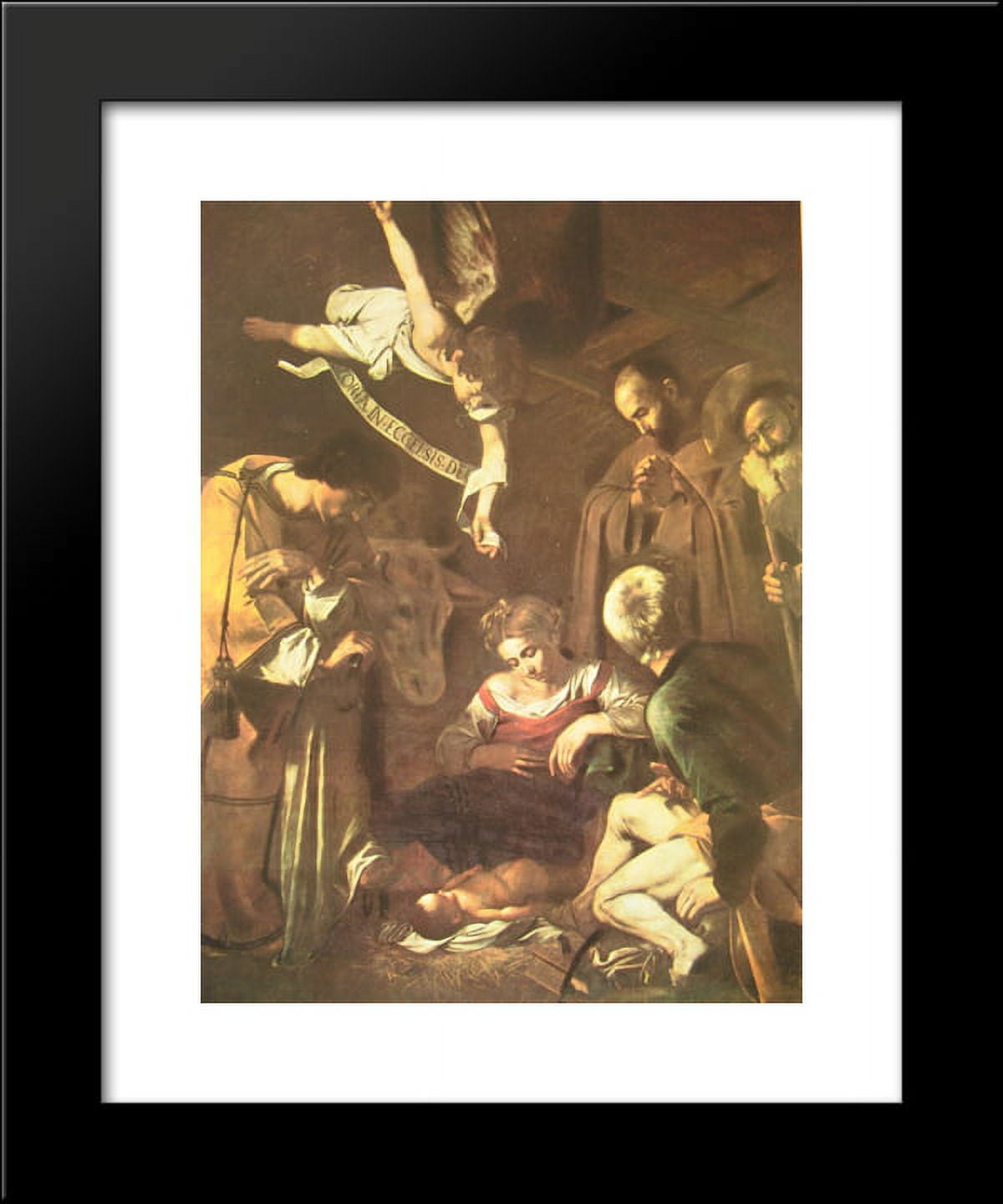 Nativity with St. Francis and St. Lawrence 20x24 Framed Art Print by ...