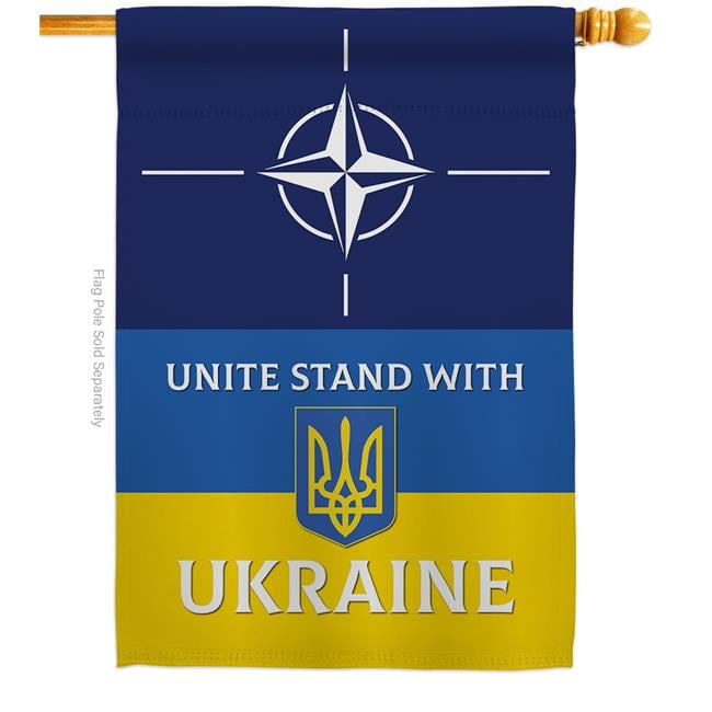 Nato Stand with Ukraine Support Cause 28 x 40 in. Double-Sided ...