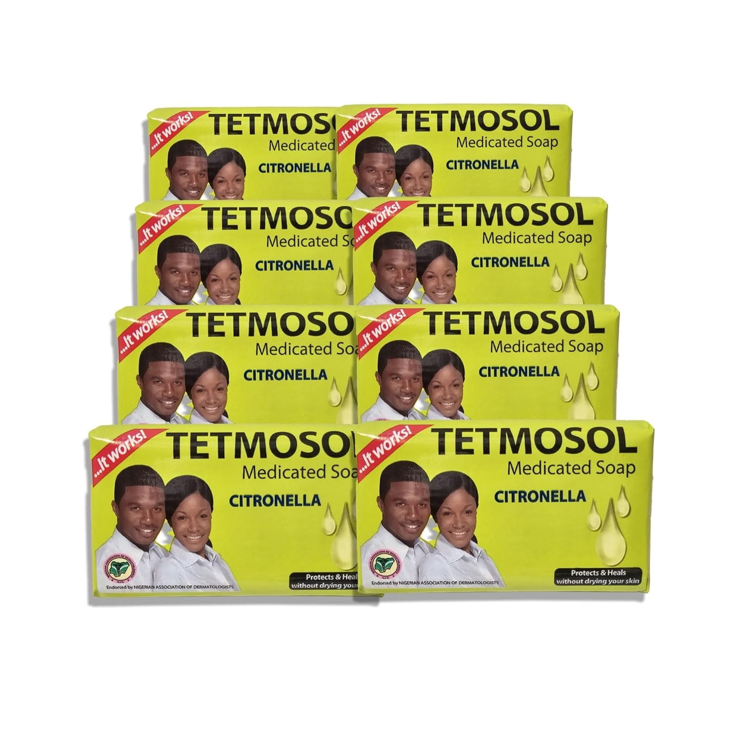 NatoGears Tetmosol Medicated Soap With Citronella Pack 8 - Walmart.com