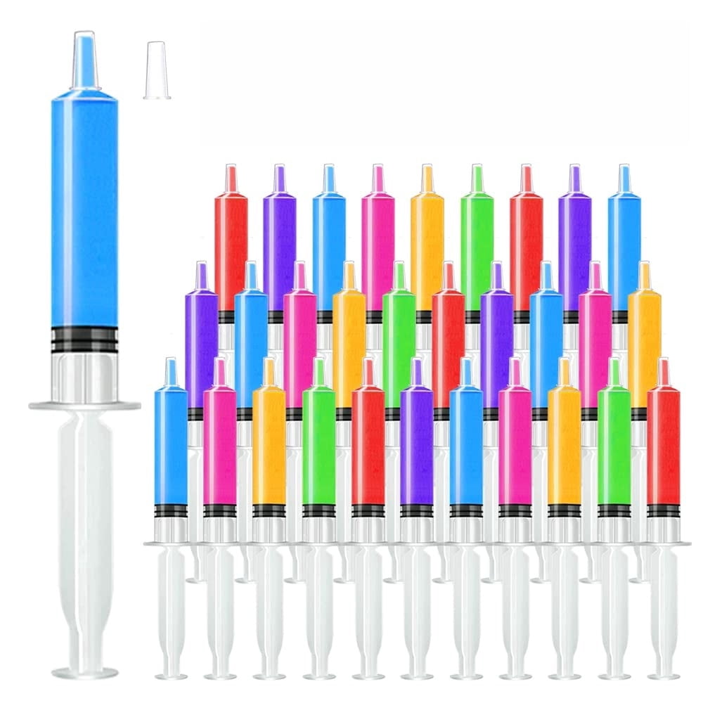 Natonhi 50pcs Jello Shot Syringes with Tip Cap for Adults , 10ml Party ...