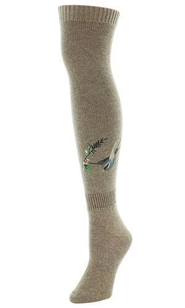 Natori Sora Bird & Vine Over The Knee Sock - Womens - Female (9-11 ...