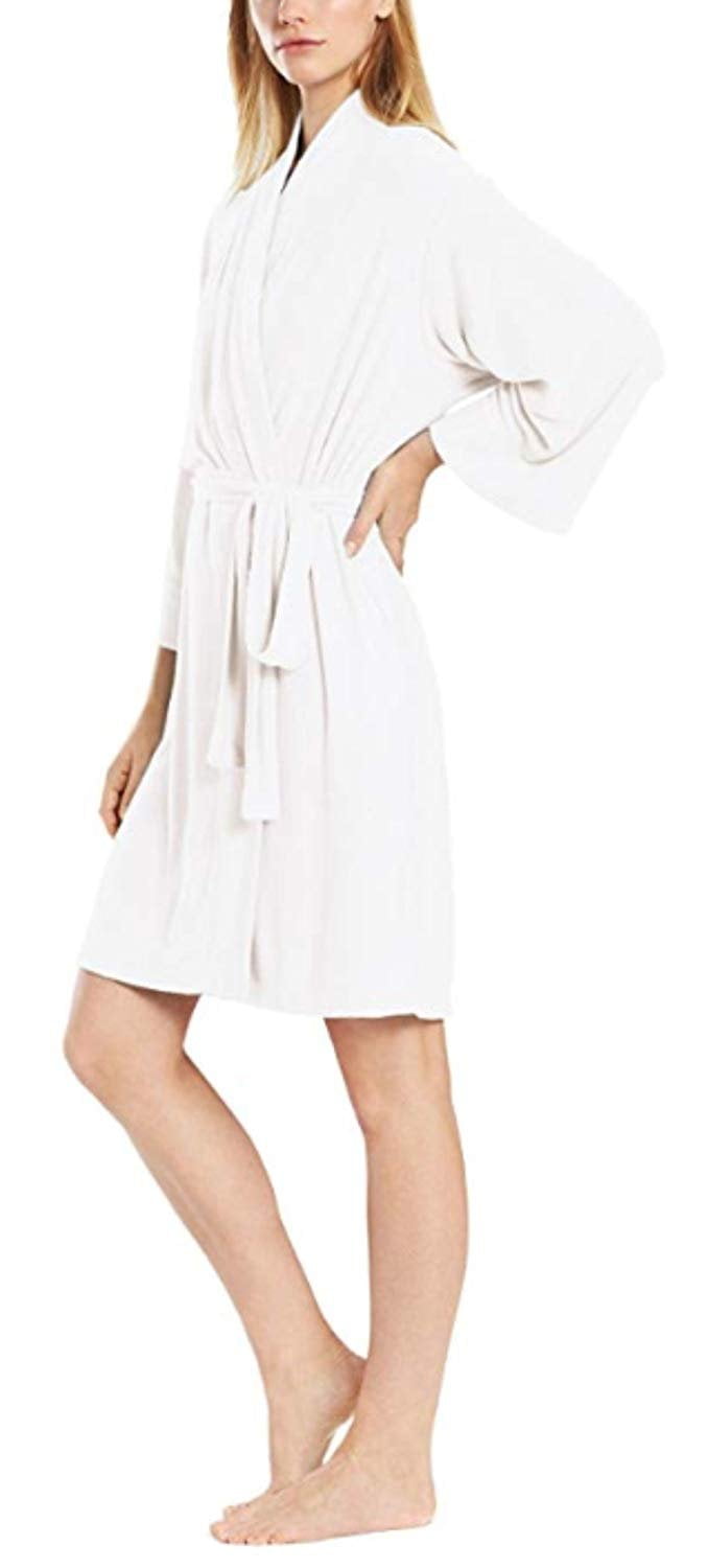 Natori Women's Small, Lightweight Terry Robe in Pearl - Walmart.com