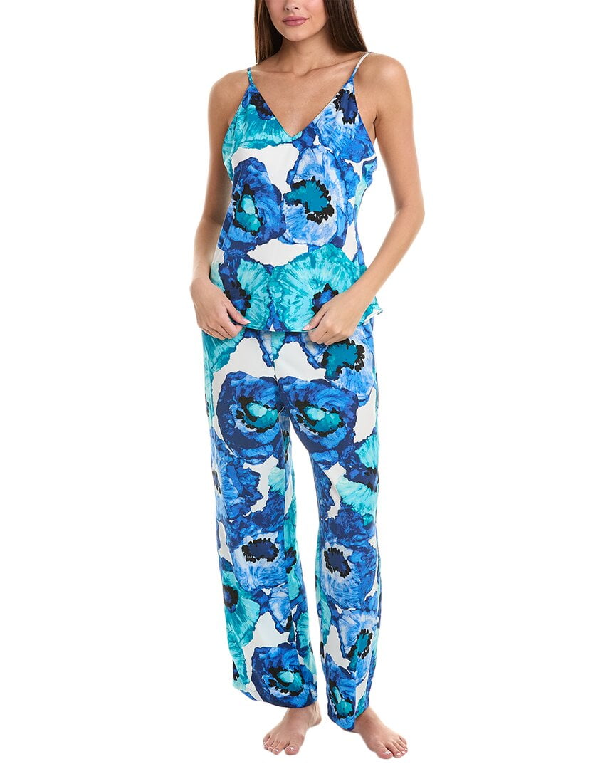 Natori womens 2pc Poppy Pajama Set, XS, Blue - Walmart.com