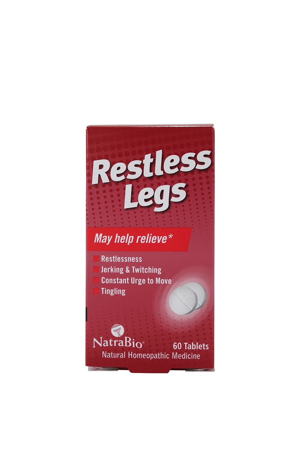 NatraBio Restless Legs Relief | 60 Homeopathic Tablets for Night ...