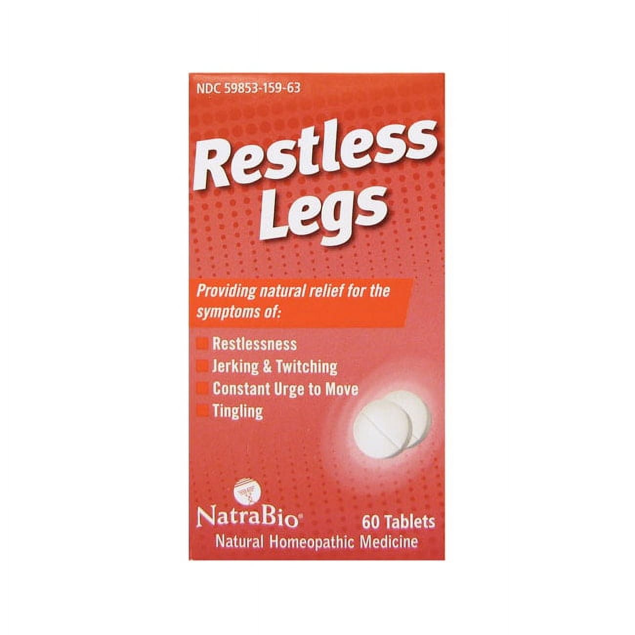 NatraBio Restless Legs Relief | 60 Homeopathic Tablets for Night ...
