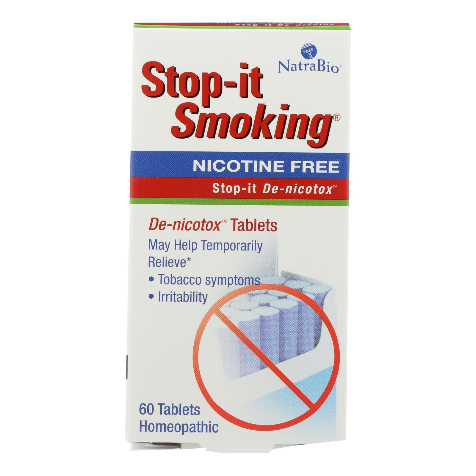 NatraBio Stop-It Smoking Detoxifying - 60 Tablets - Walmart.com
