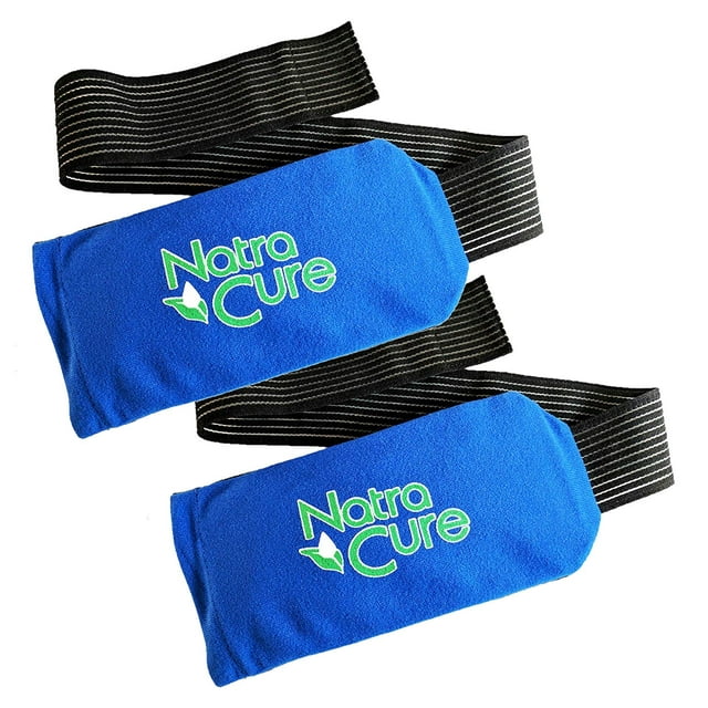 NatraCure Universal Cold Pack Ice Wrap with Strap for Injuries - Helps ...