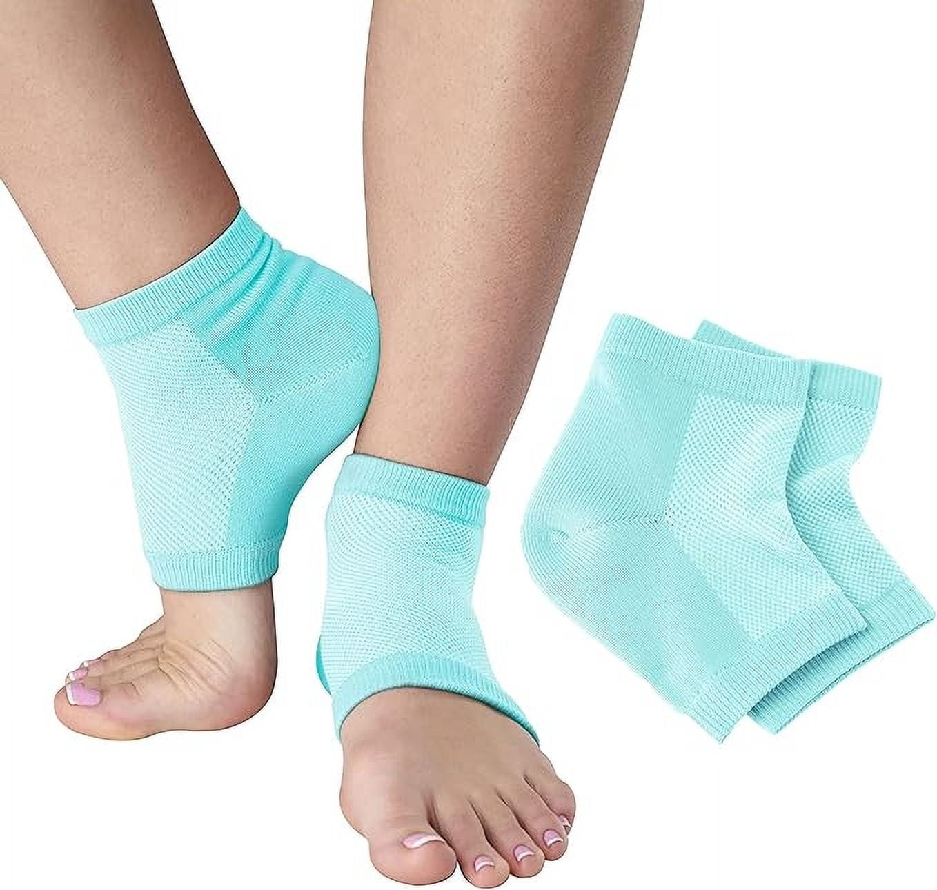 NatraCure Vented Moisturizing Gel Heel Sleeves - (2 Pairs of Skin ...