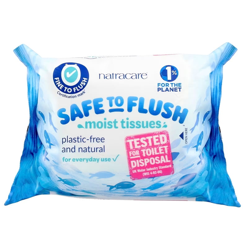 Natracare Moist Tissue, Safe 2 Flush - 30 ct - Walmart.com