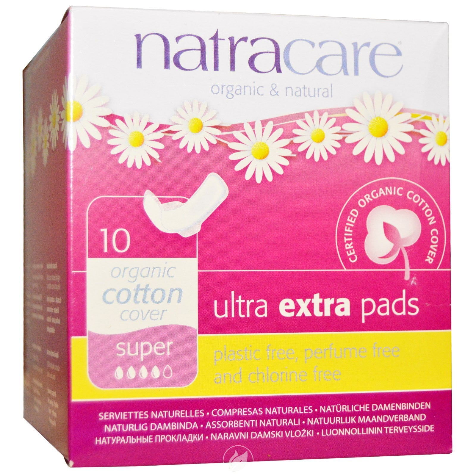 Natracare Natural Organic Ultra Extra Pads, Super, 10 Ct, Pack of 2 ...