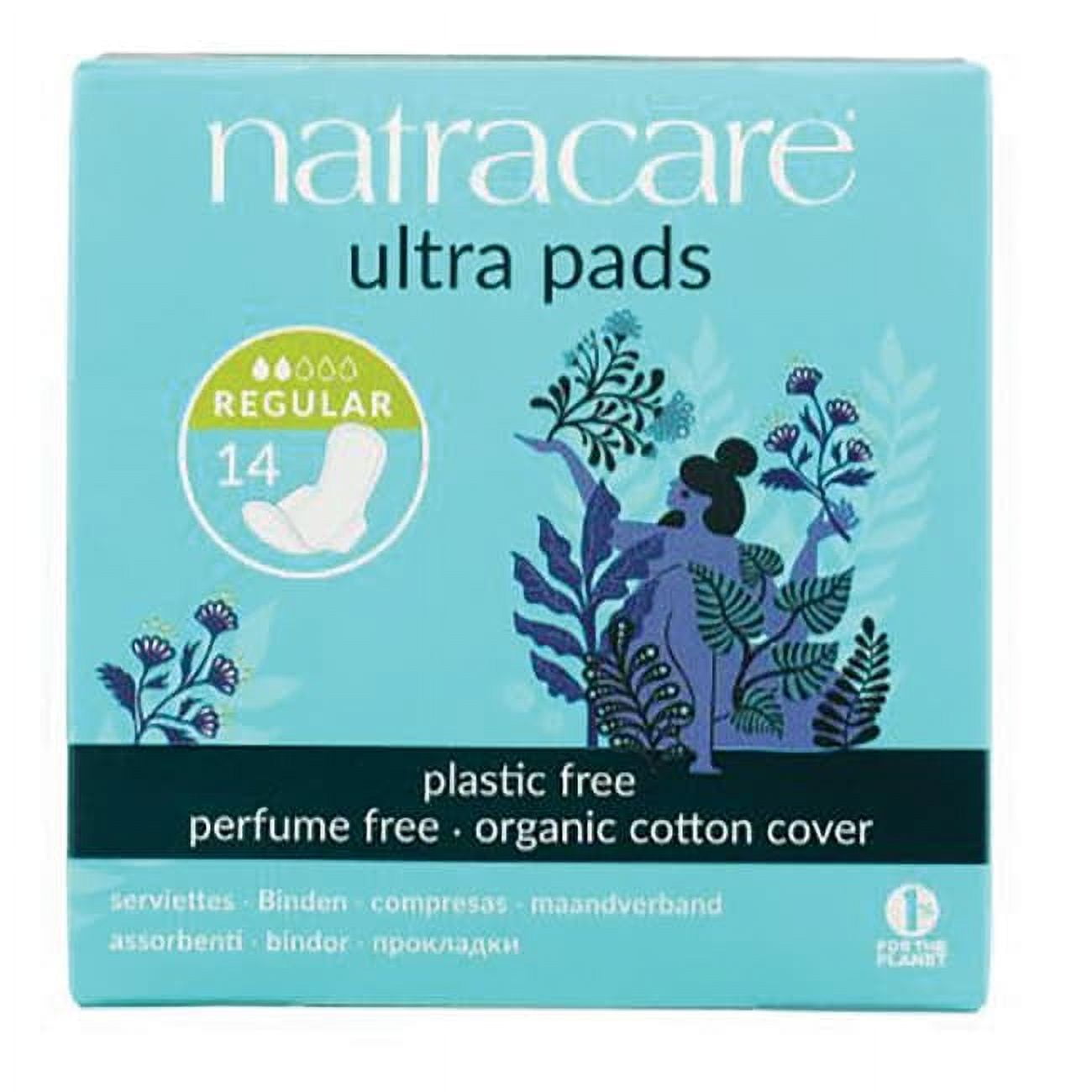 Natracare Natural Ultra Pads with Wings, Regular 14 ea - Walmart.com