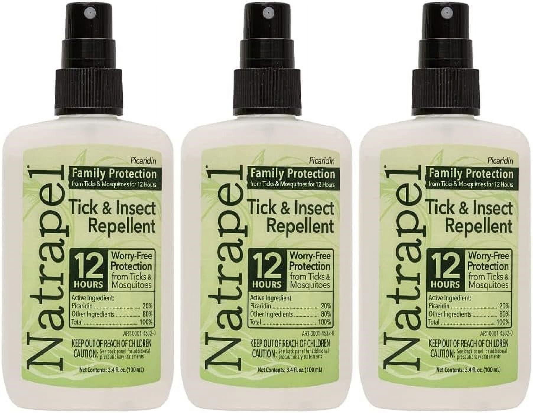 Natrapel Tick & Insect Repellent - Bug Spray with 20% Picaridin ...