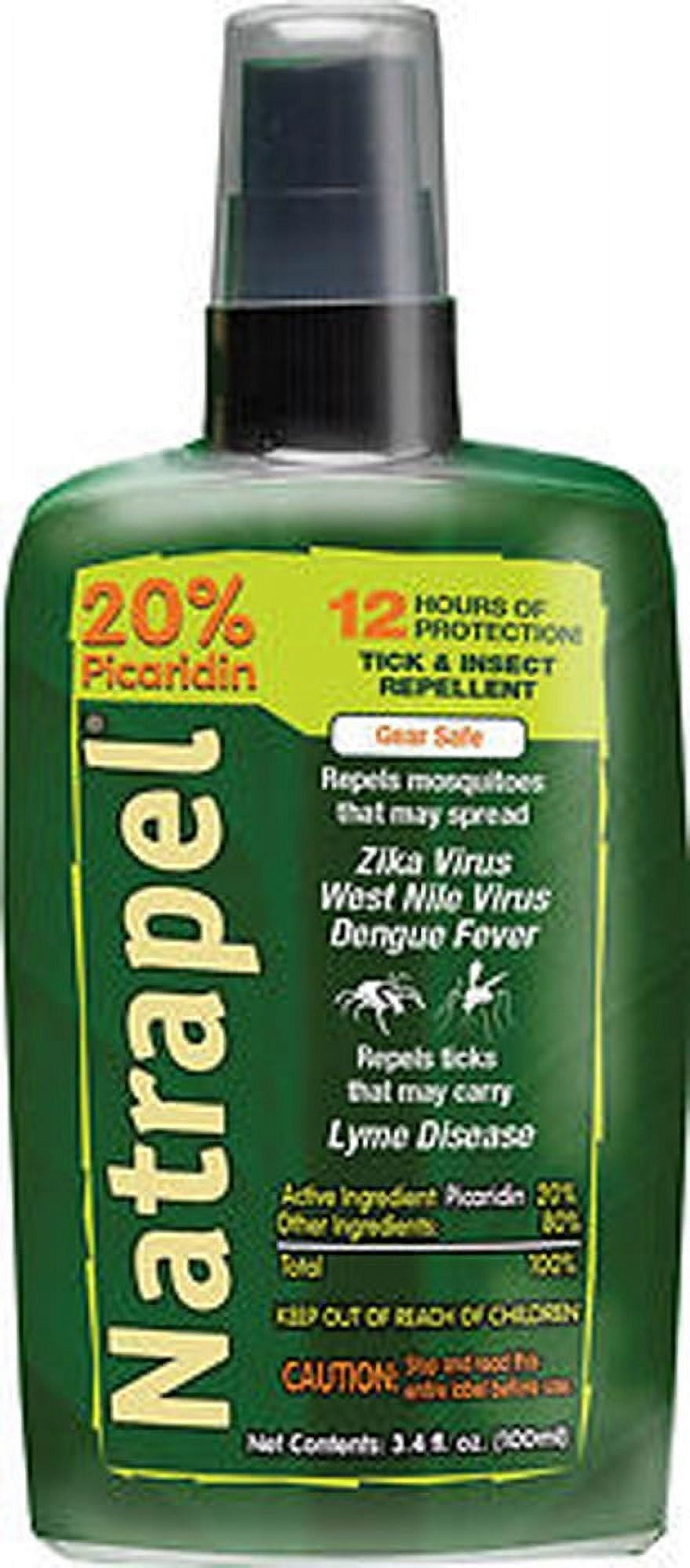 Natrapel Human Repellent Spray Pump - 3.4 oz, 8+ Hours Protection, CDC ...