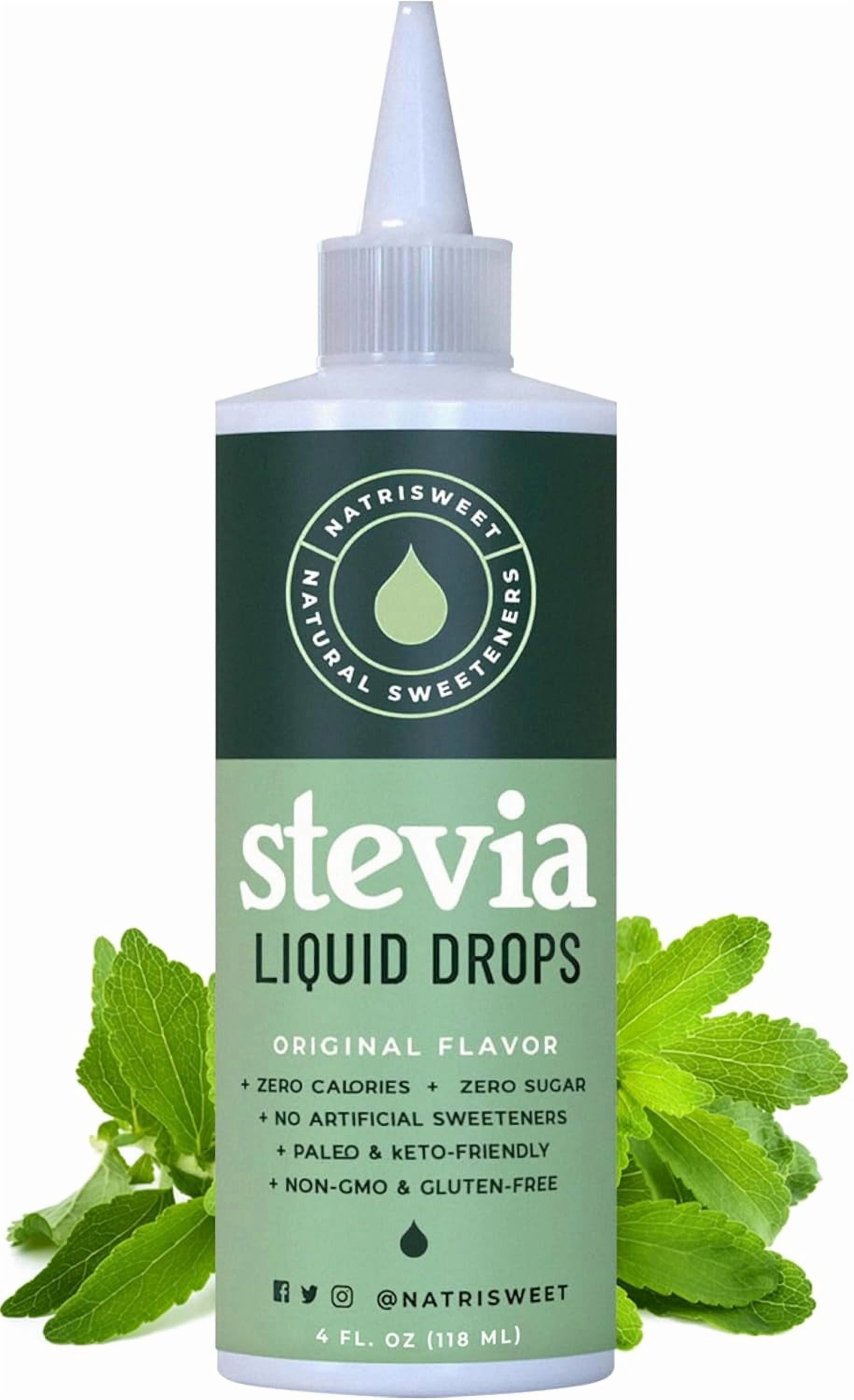 NatriSweet, Stevia Liquid Drops, No Calorie Sweetener, 4 fl oz, 800 ...
