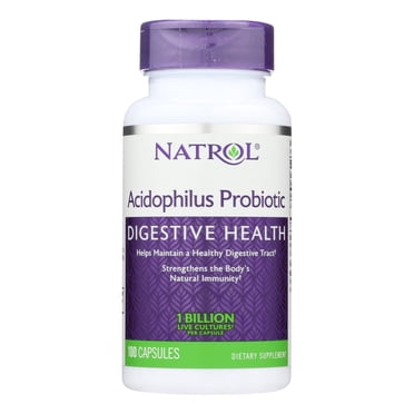Natrol Acidophilus 100mg Capsules, 100 Ct - Walmart.com