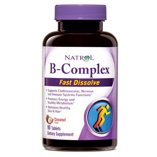 Natrol B-Complex Fast Dissolve Tablets, 90 Ct - Walmart Business Supplies