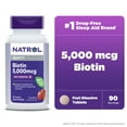 Natrol® Beauty Biotin 5000mcg, Dietary Supplement for Healthy Hair ...