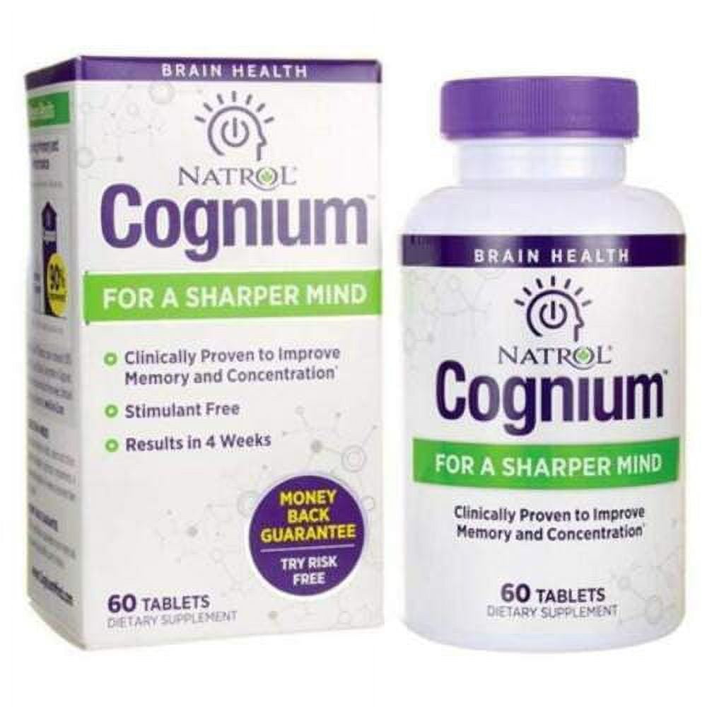 Natrol Cognium 60 Tablets, Clinically Proven to Improve Memory ...