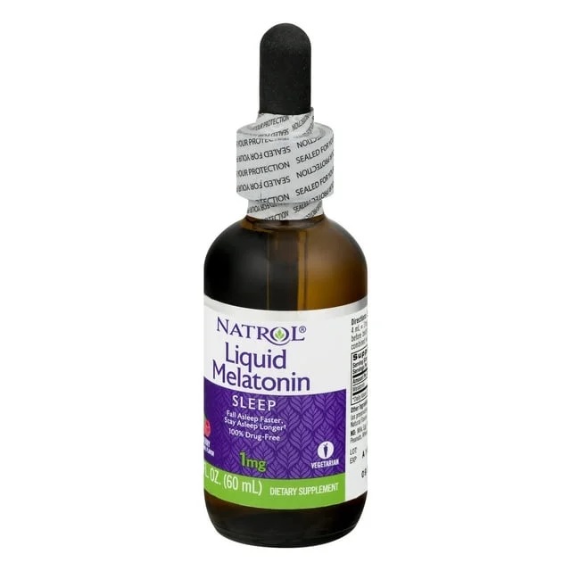 Natrol Melatonin 1 Mg in Liquid Form, Natural Berry Flavor, 2 Oz ...