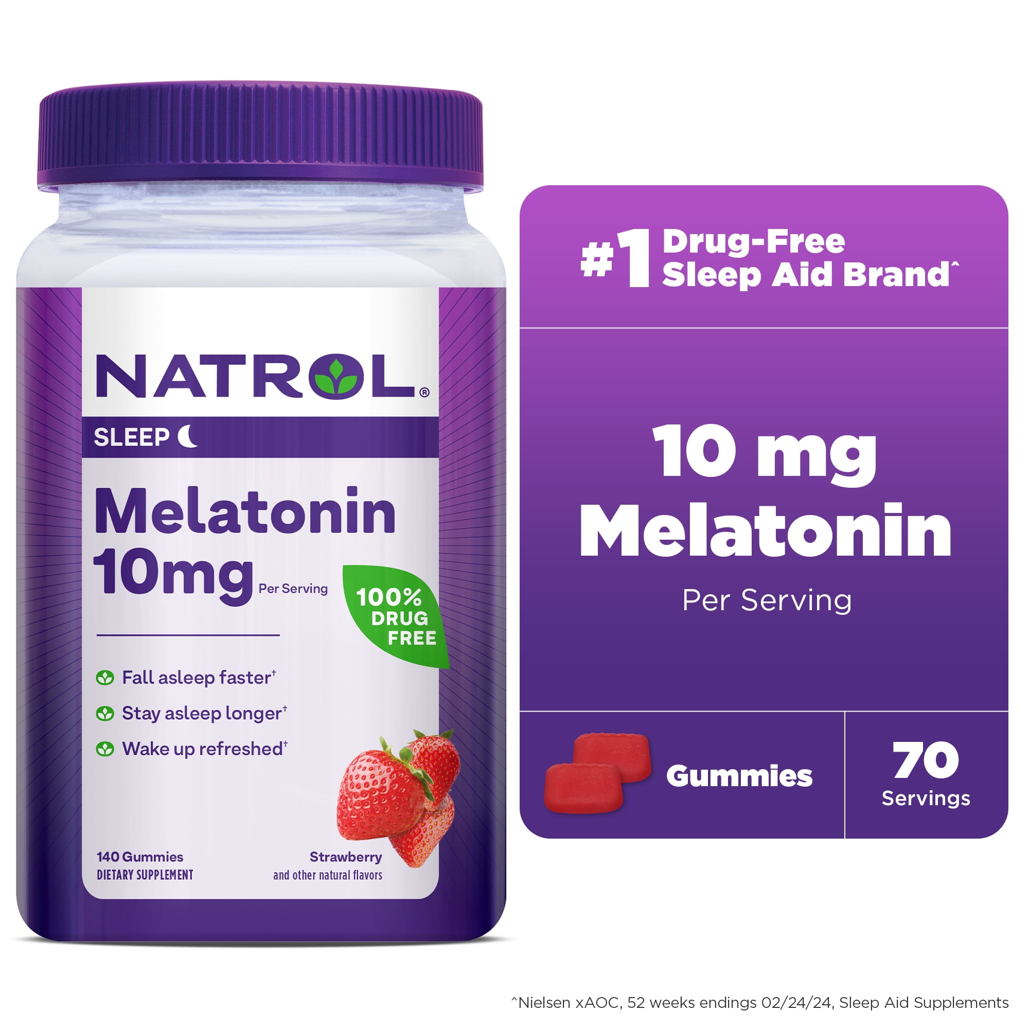 Natrol Melatonin 10mg, Dietary Supplement for Restful Sleep, Sleep ...