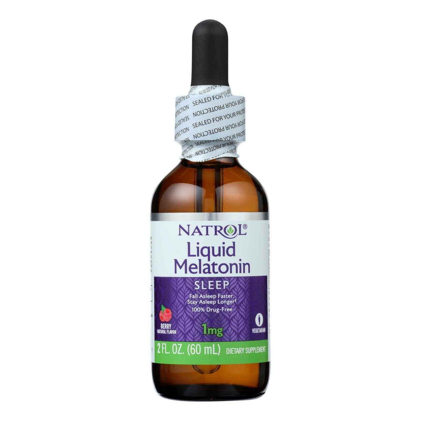 Natrol - Melatonin 1mg Liquid - 2 FZ - Walmart.com