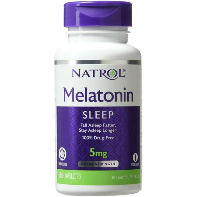 Natrol Melatonin 5mg Quick Release Tablets - Sleep Aid, Time Release ...