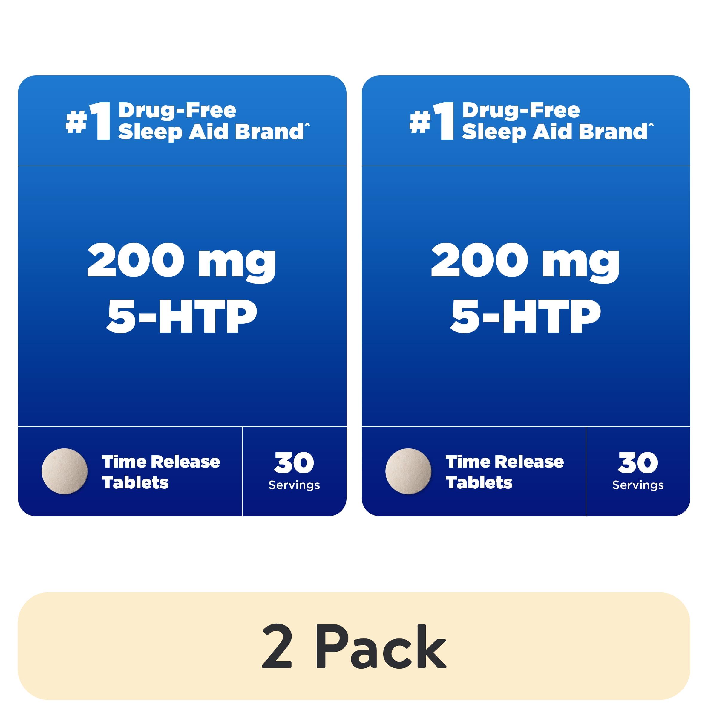 (2 pack) Natrol 5-HTP Time Release Tablets, Promotes a Calm Relaxed ...