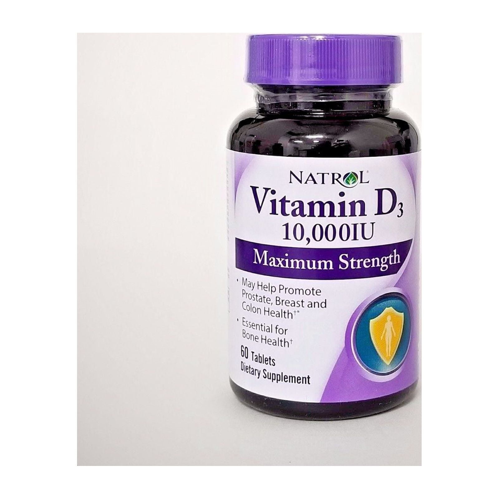 Natrol Vitamin D3 Dietary Supplement 10,000 IU Tablets 60 Tablets (Pack ...