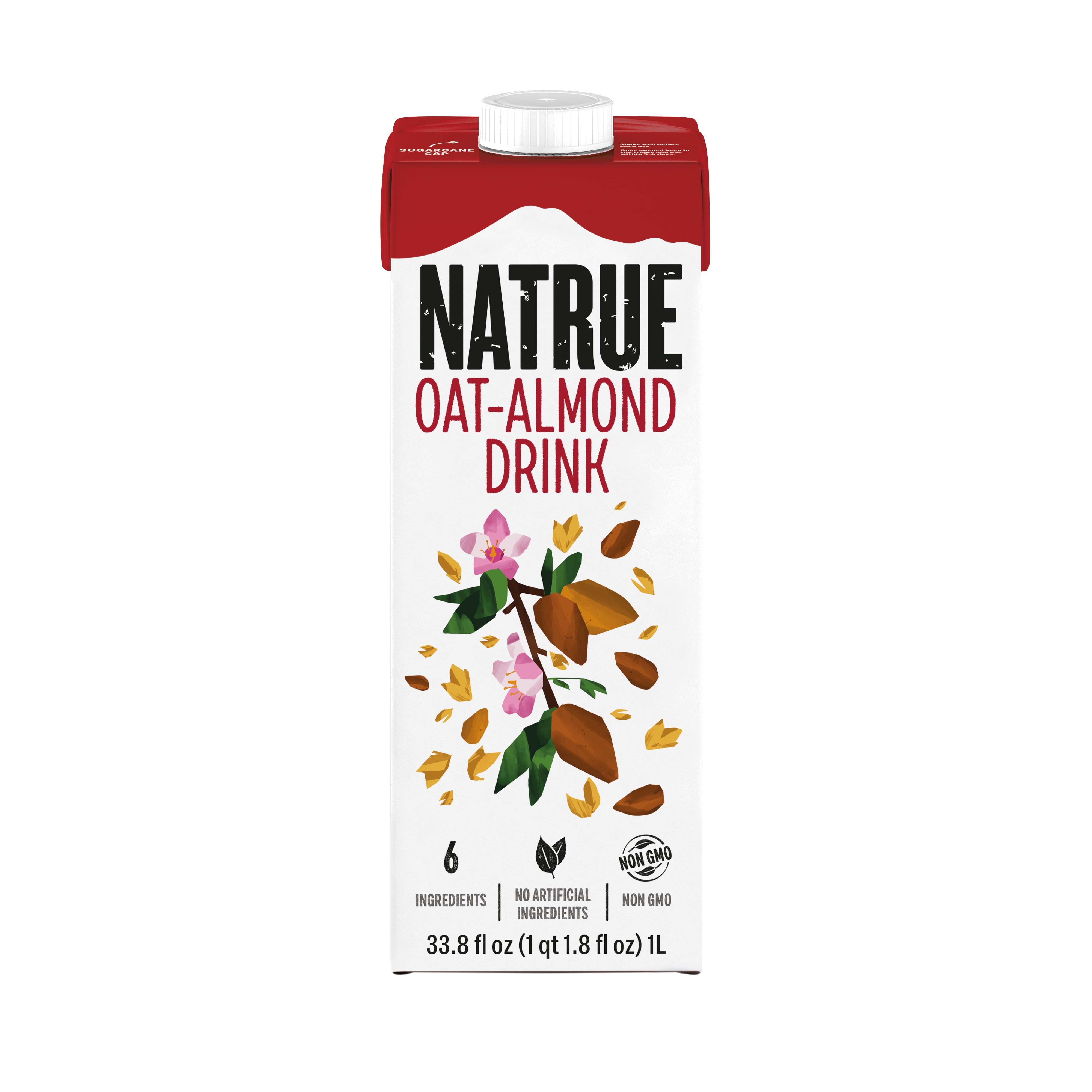 Natrue, Original Oat Almond Milk, 33.8oz, Vegan, Organic, Dairy free ...