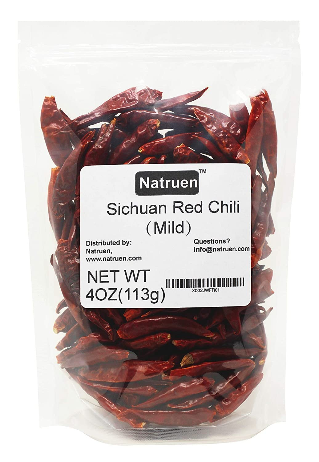 Natruen Whole Dry Szechuan Chinese Red Chili Pods 4oz, Medium Hot, Facing Heaven Chili, Spicy ...