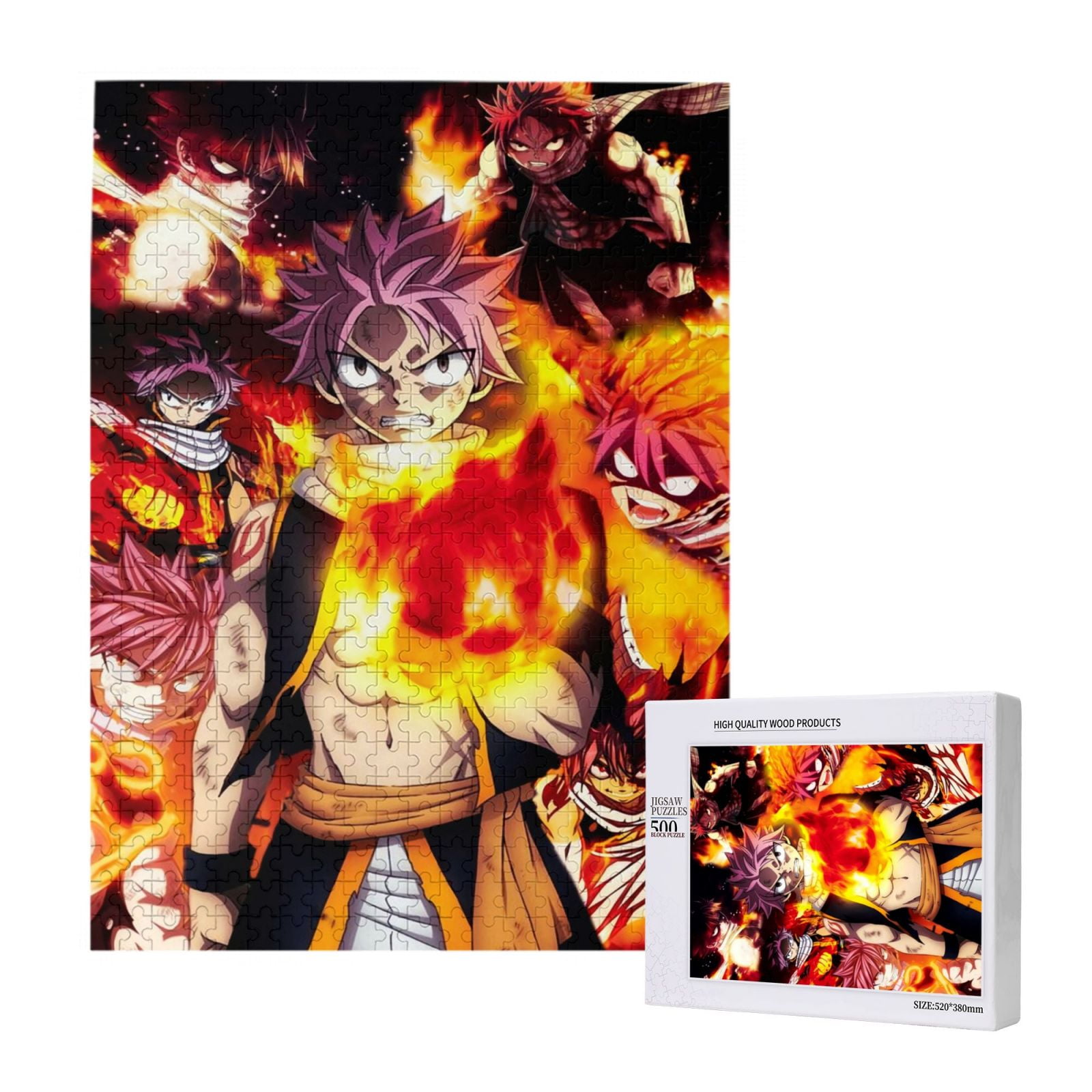 Natsu Dragneel Jigsaw Puzzle Interactive Brain Teaser Board Game for ...