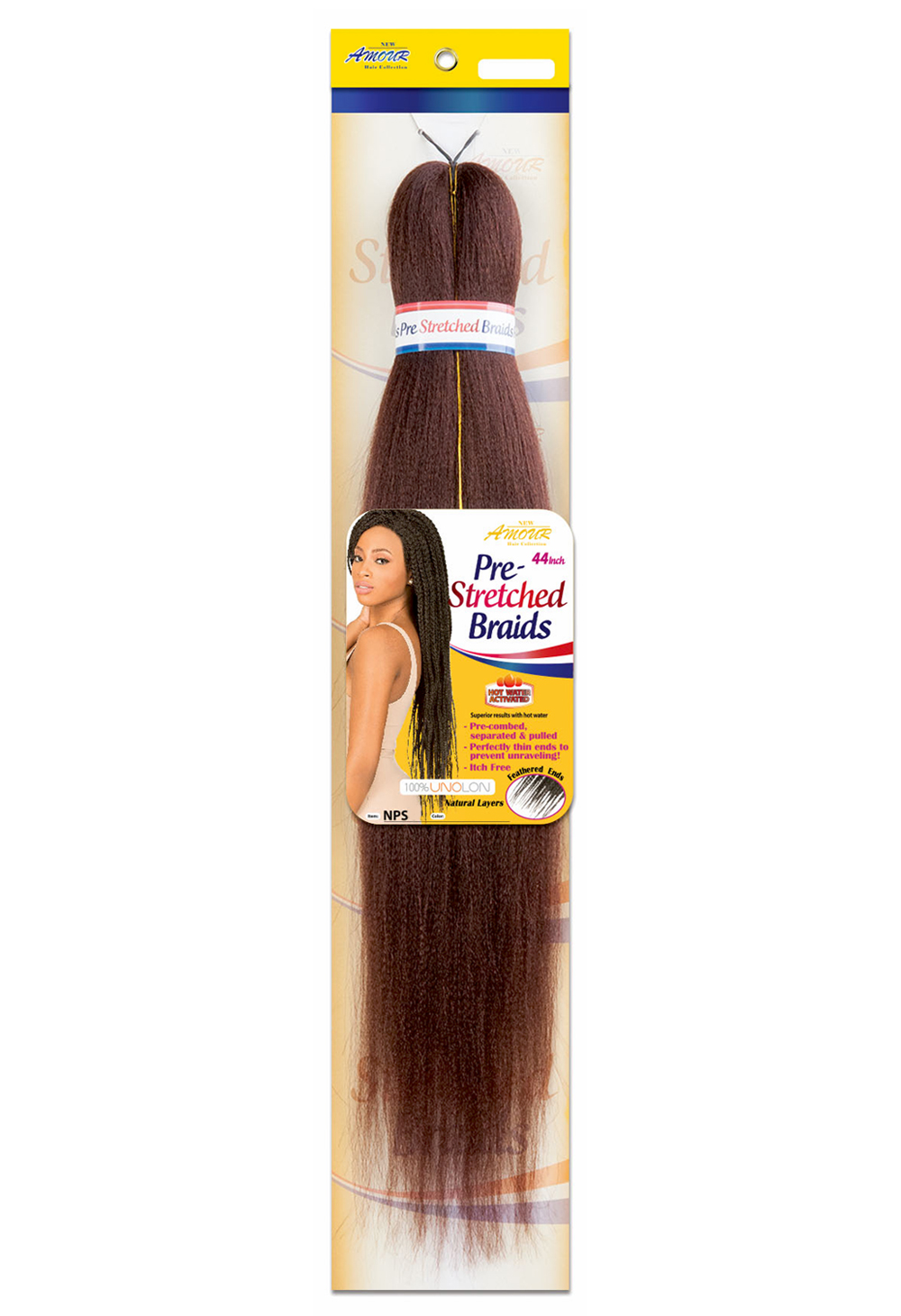 Natty Pre-stretched Braid 54" (1/60) - Color 118 - Walmart.com