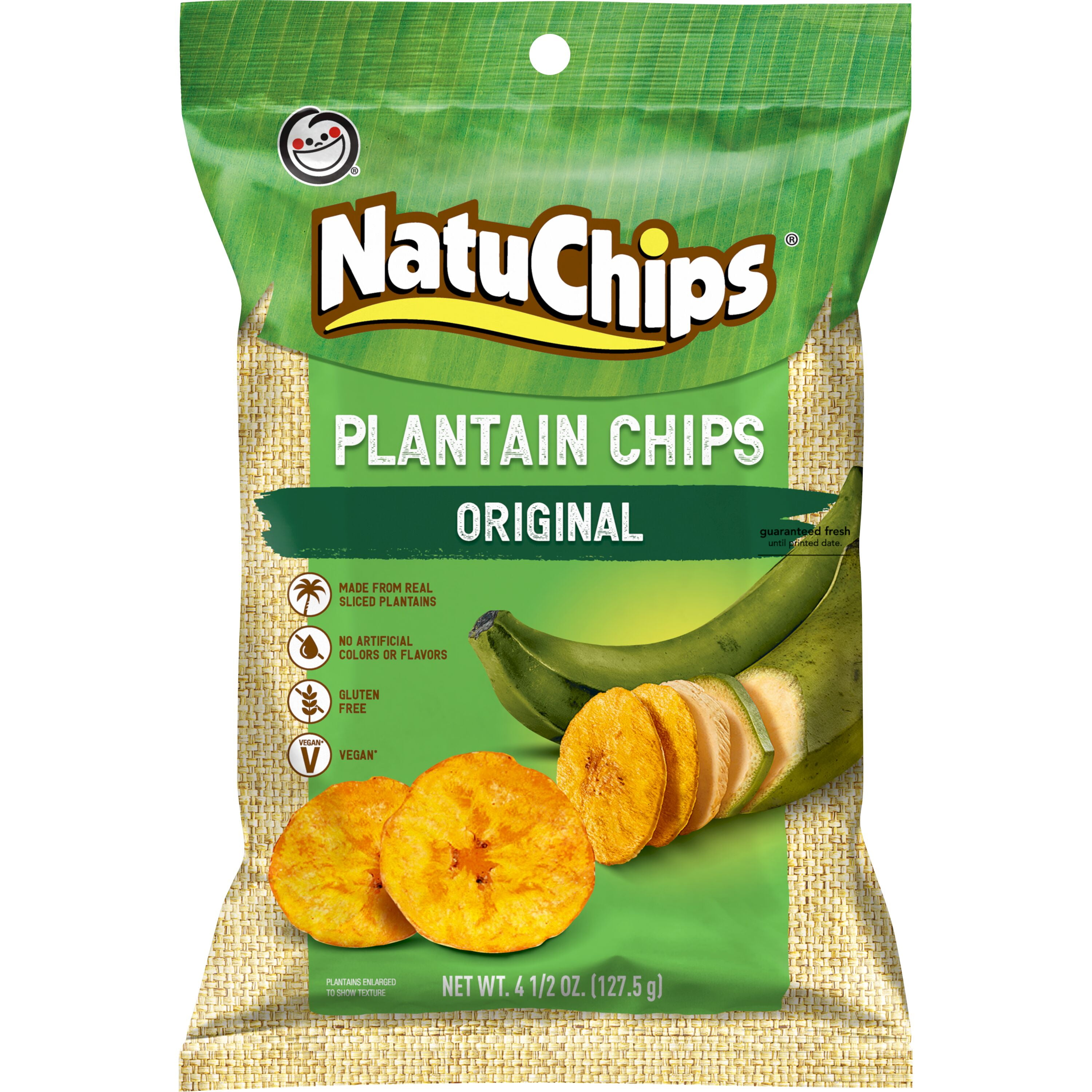 NatuChips Original Plantain Chip Snacks, 4.5 oz Bag - Walmart.com