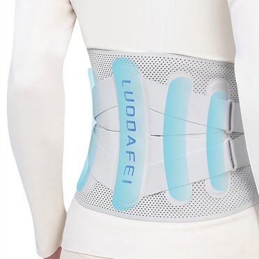 JIUFENTIAN Copper Back Brace, Elastic Lumbar Support for Lower Back ...
