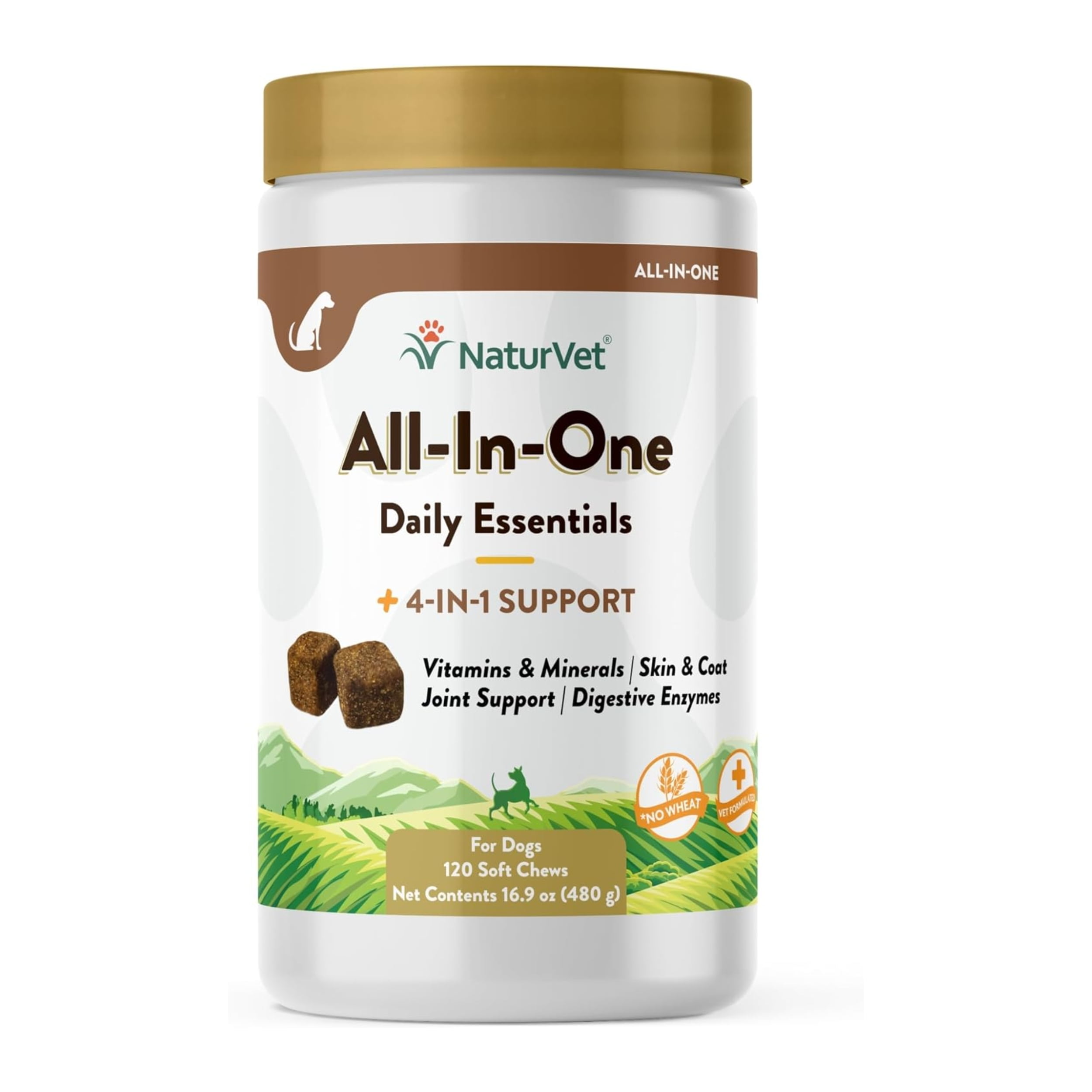 NaturVet All-in-One Dog Vitamins, Vet Formulated Complete Health ...