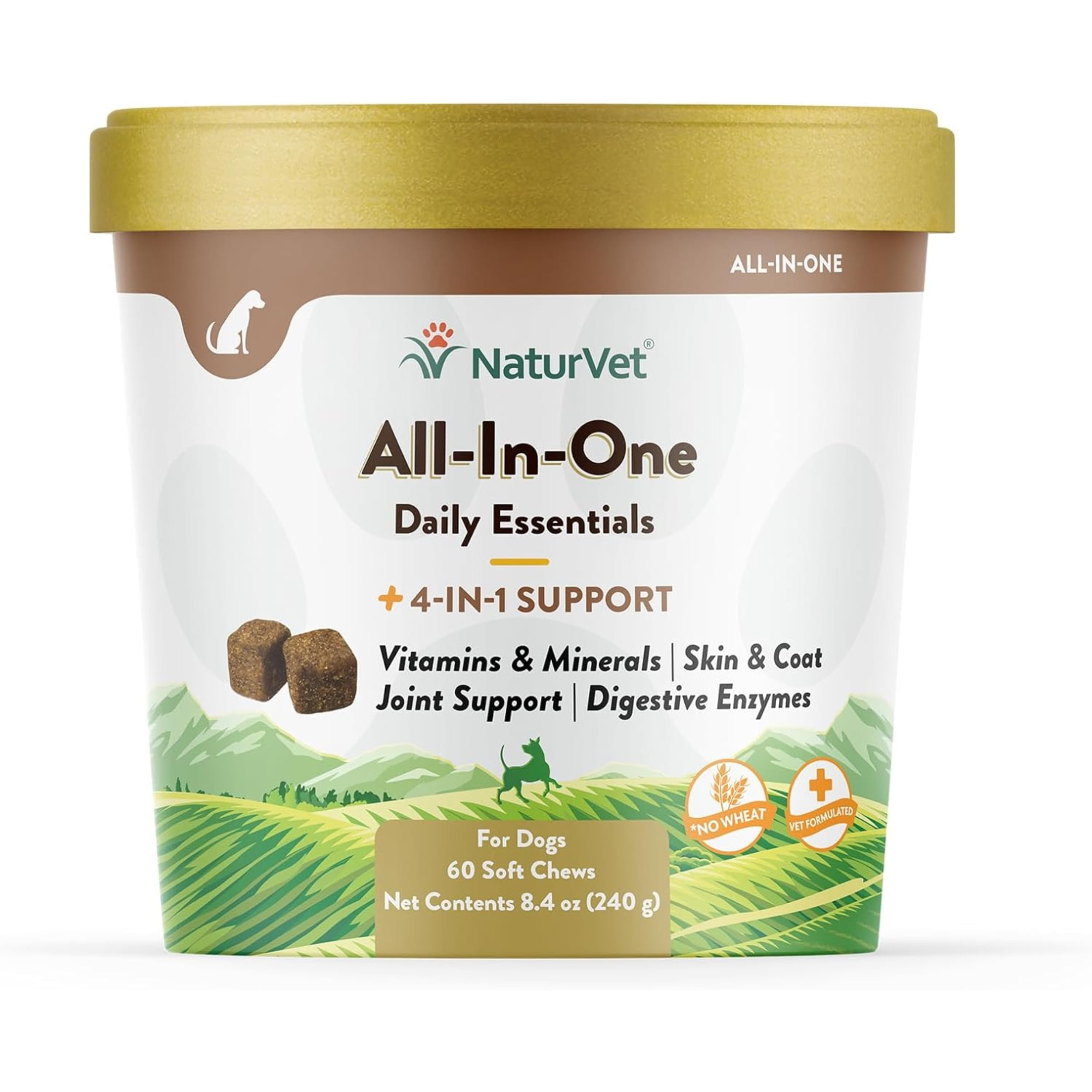 NaturVet All-In-One Dog Multivitamins, Vet Formulated Health Solution ...