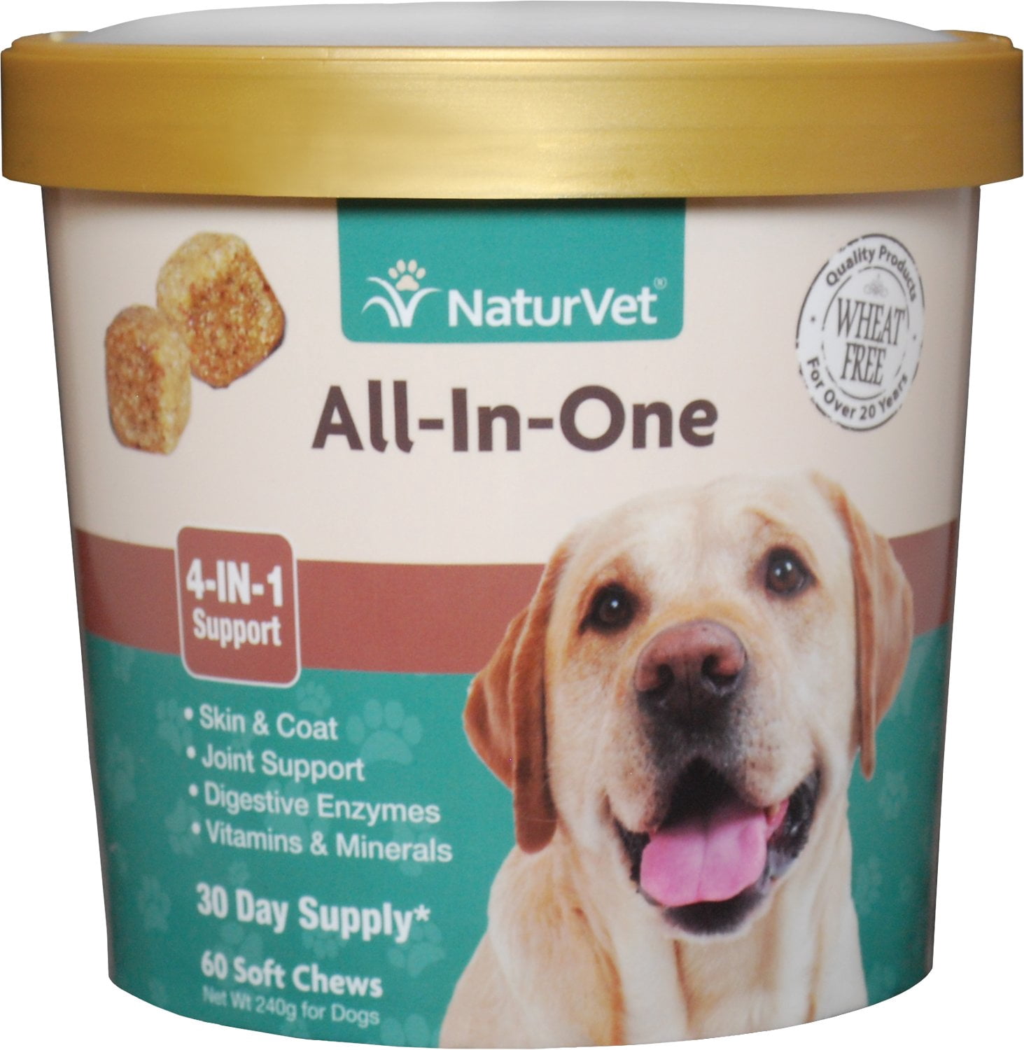NaturVet All-In-One Dog Vitamins, Vet Formulated Complete Health ...