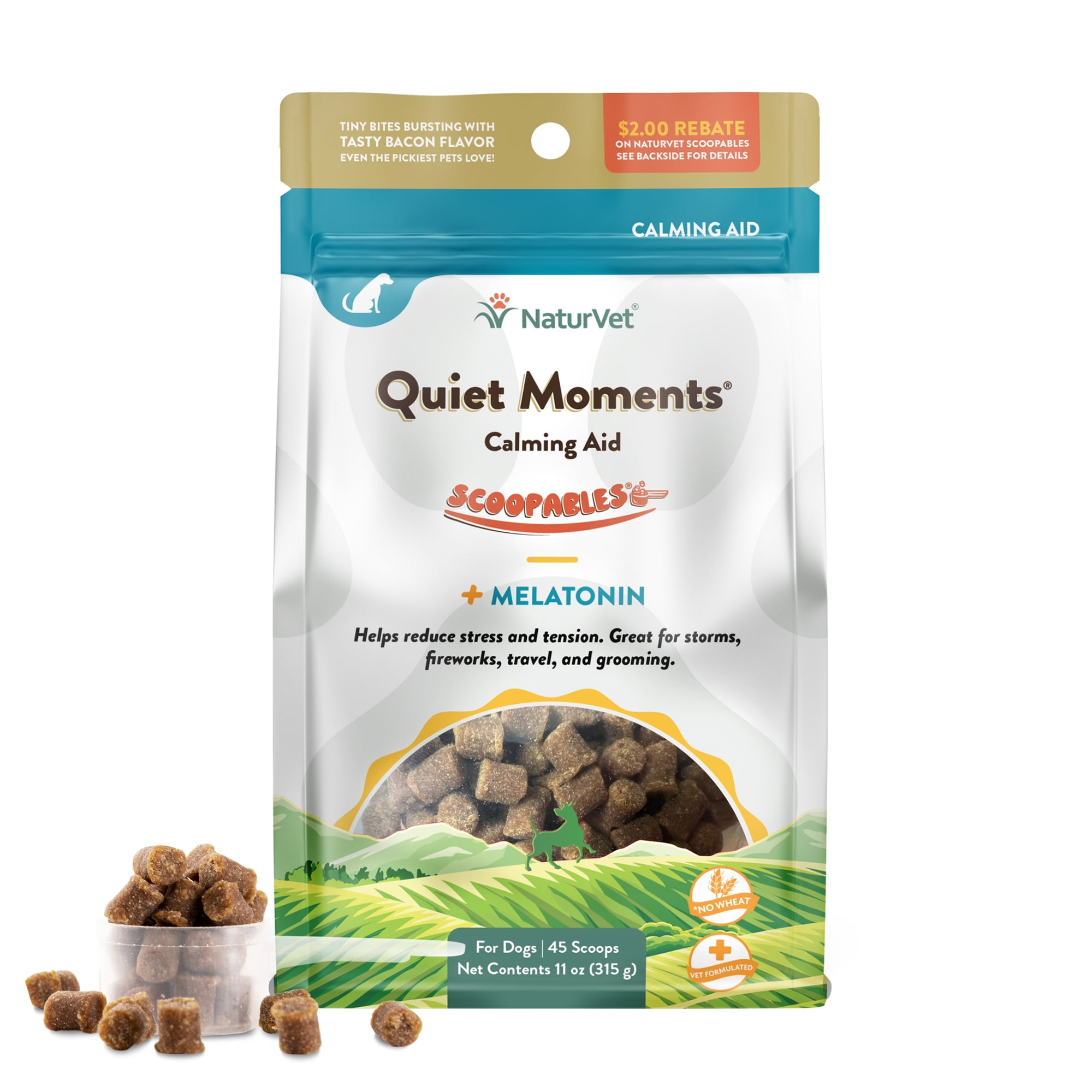 NaturVet Scoopables Quiet Moments Calming Aid Dog Supplements - Walmart.com