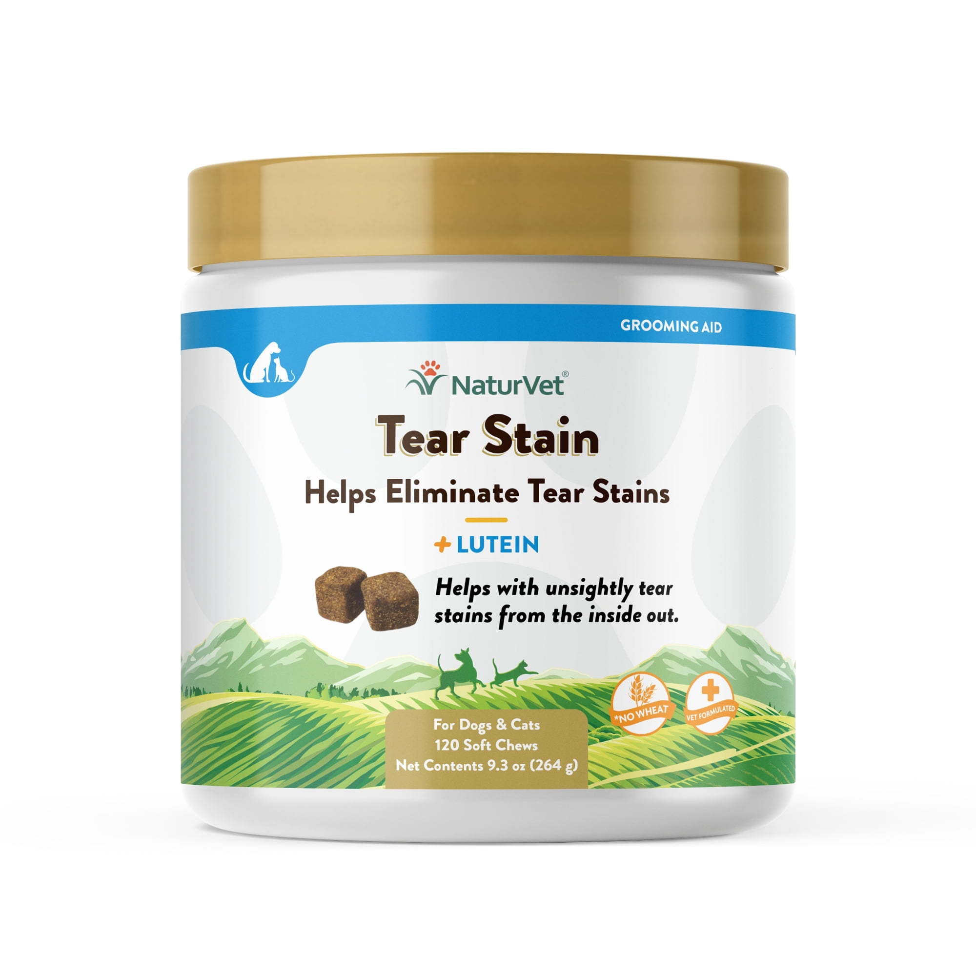 NaturVet Tear Stain Plus Lutein, Eliminates Unsightly Tear Stains ...