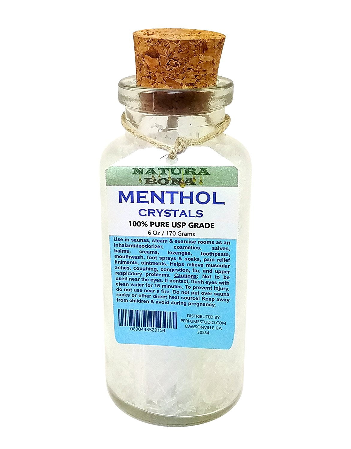 Natura Bona 100% Pure USP Grade Menthol Crystals: 170 Grams, Apothecary ...