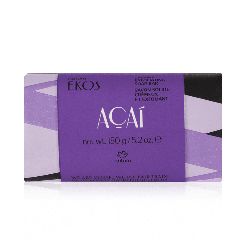 Natura Ekos Acai Creamy Exfoliating Soap Bar 5.2oz - Walmart.com